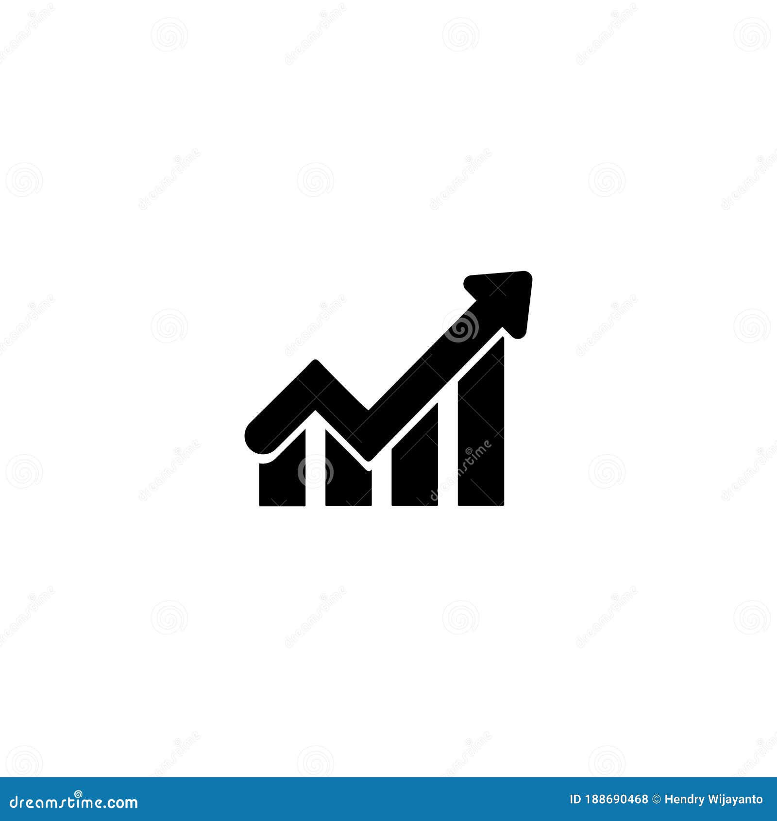 Line Chart Icon and Simple Flat Symbol for Web Site, Mobile, Logo, App ...