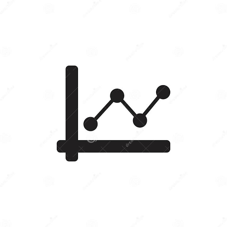 Line Chart Increase Icon Flat Line Illustration Stock Illustration ...