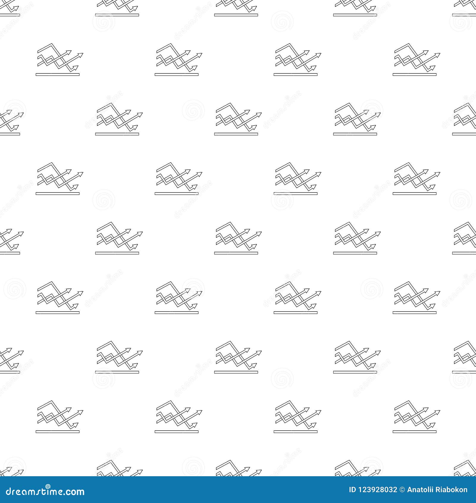 Line Chart Pattern Seamless Stock Illustration - Illustration of ...