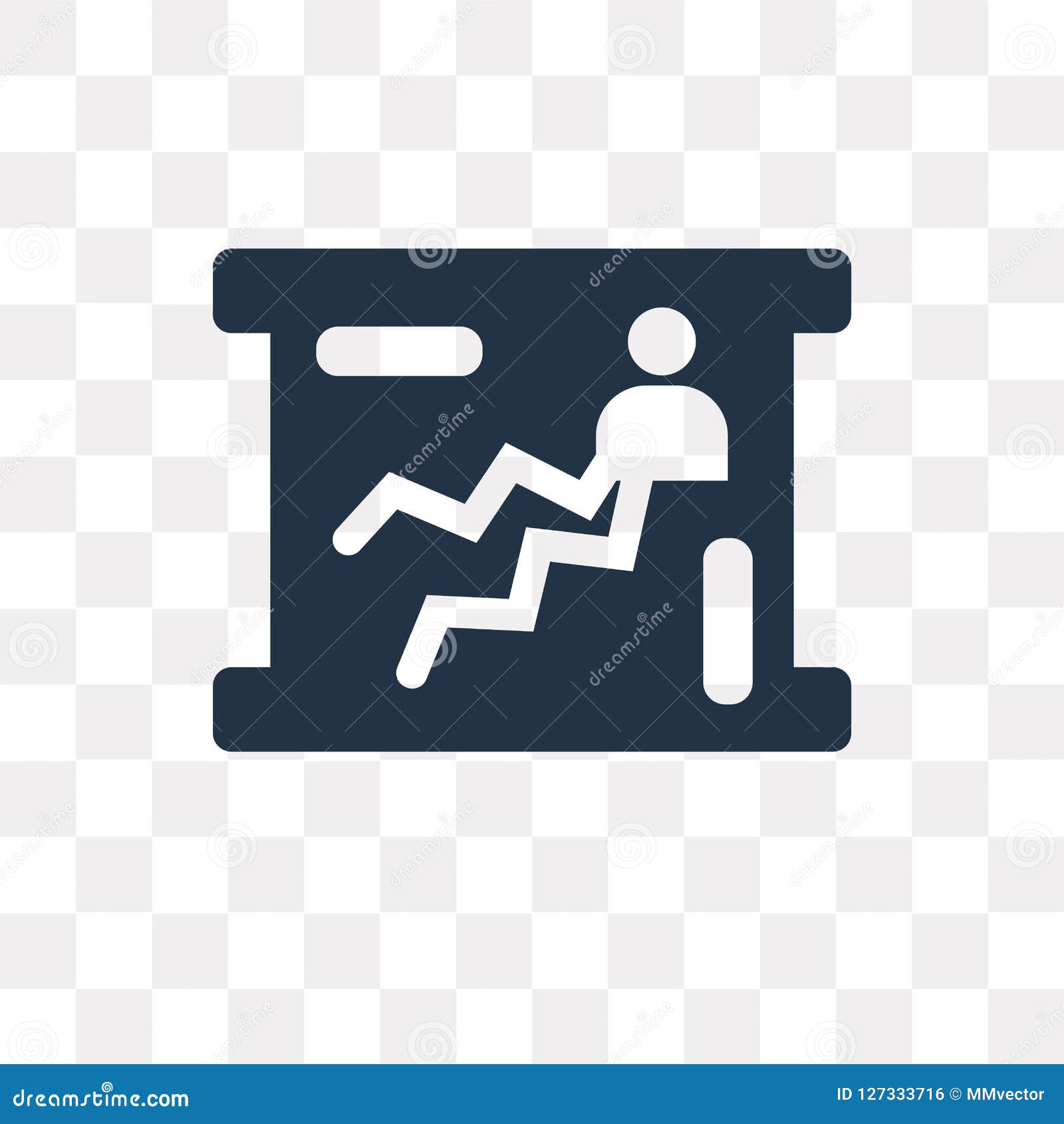 Line Chart Vector Icon Isolated on Transparent Background, Line Stock ...