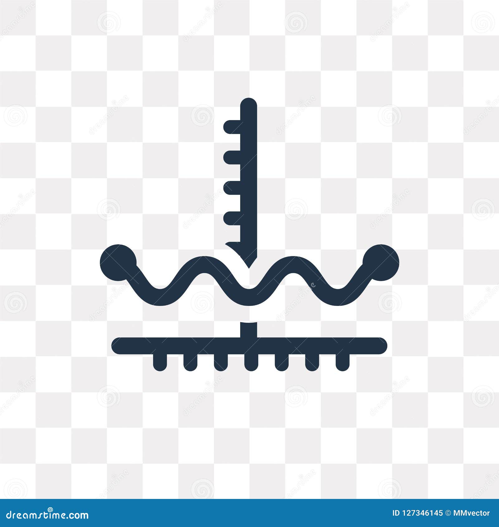 Line Chart Vector Icon Isolated on Transparent Background, Line Stock ...