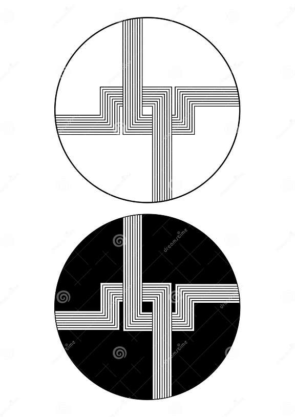 Line and circle design stock illustration. Illustration of design ...