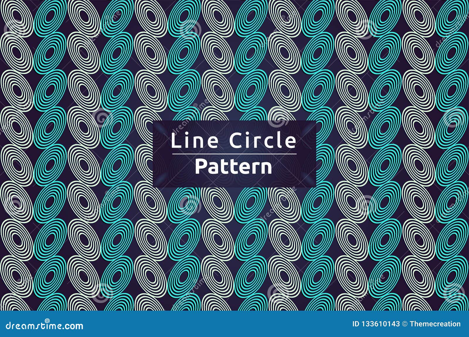 Line Circle Vector Pattern Background Stock Vector - Illustration of ...