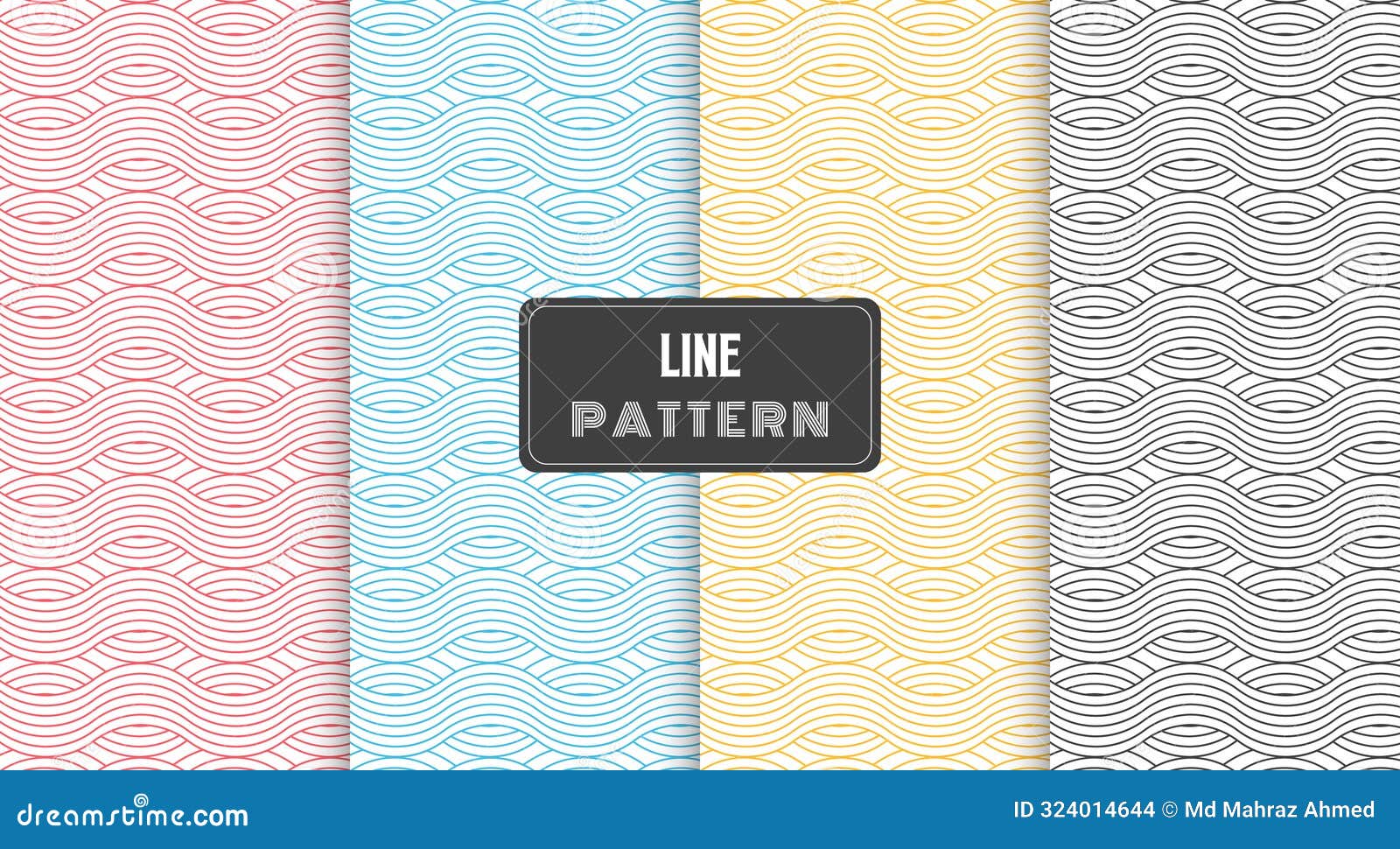 Line Circle Wave Traditional Pattern Stock Illustration - Illustration ...