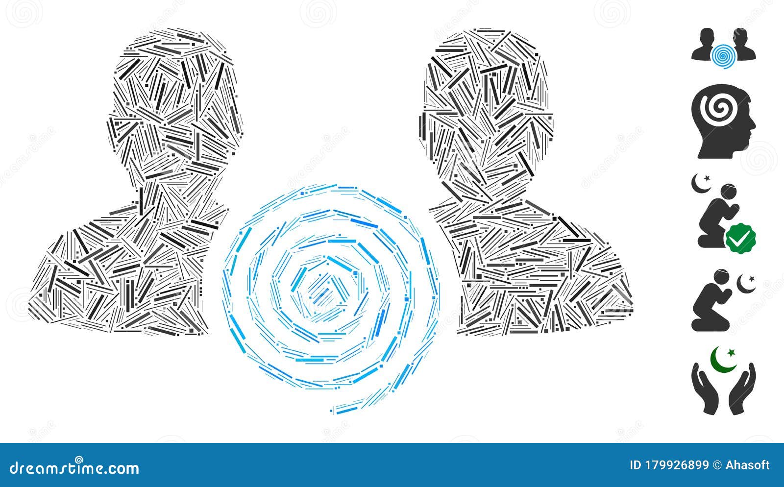 Hypnosis Sect Vector Mesh 2D Model And Triangle Mosaic Icon ...