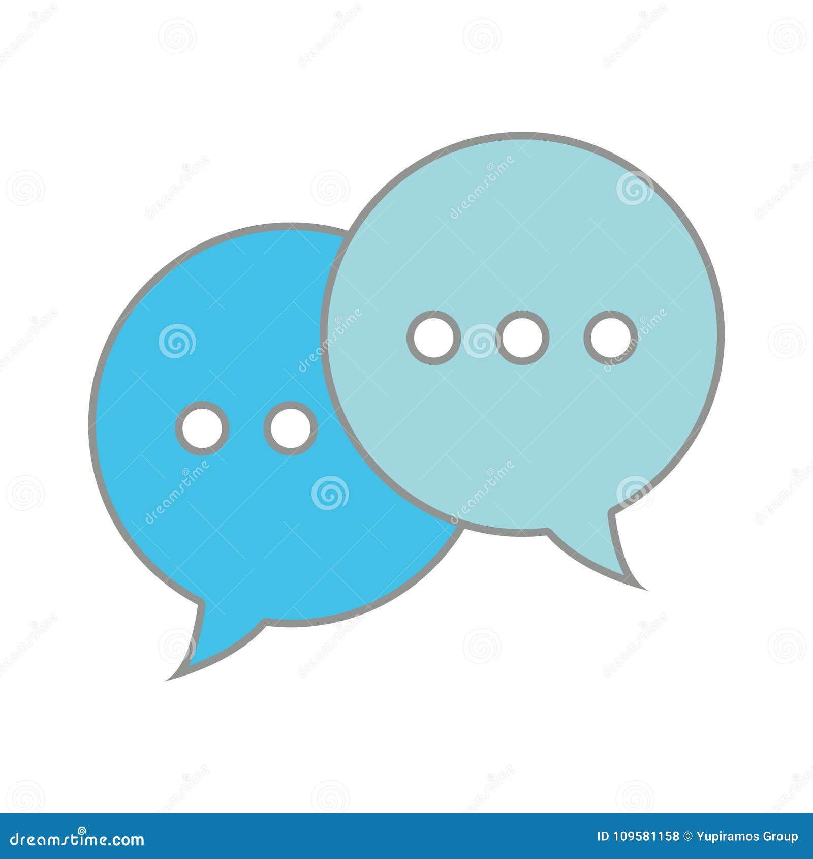 Line Color Chat Bubbles Text Notes Messages Stock Vector - Illustration ...