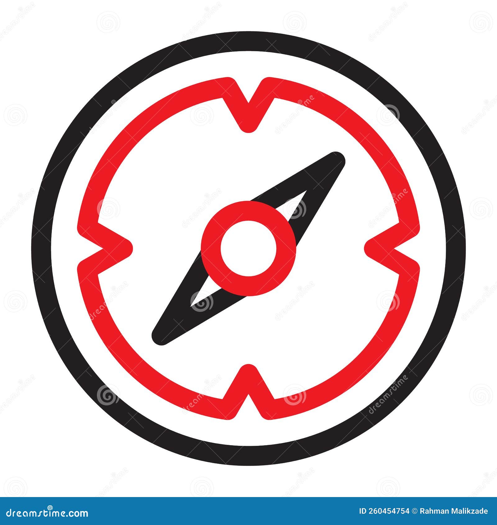 Line Compass Icon. Navigation and Orientation Vector Illustration Stock ... Line Compass Icon. Navigation and Orientation Vector Illustration Stock ...