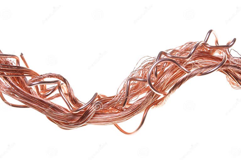 Line copper wire stock photo. Image of isolated, impulse - 29798696