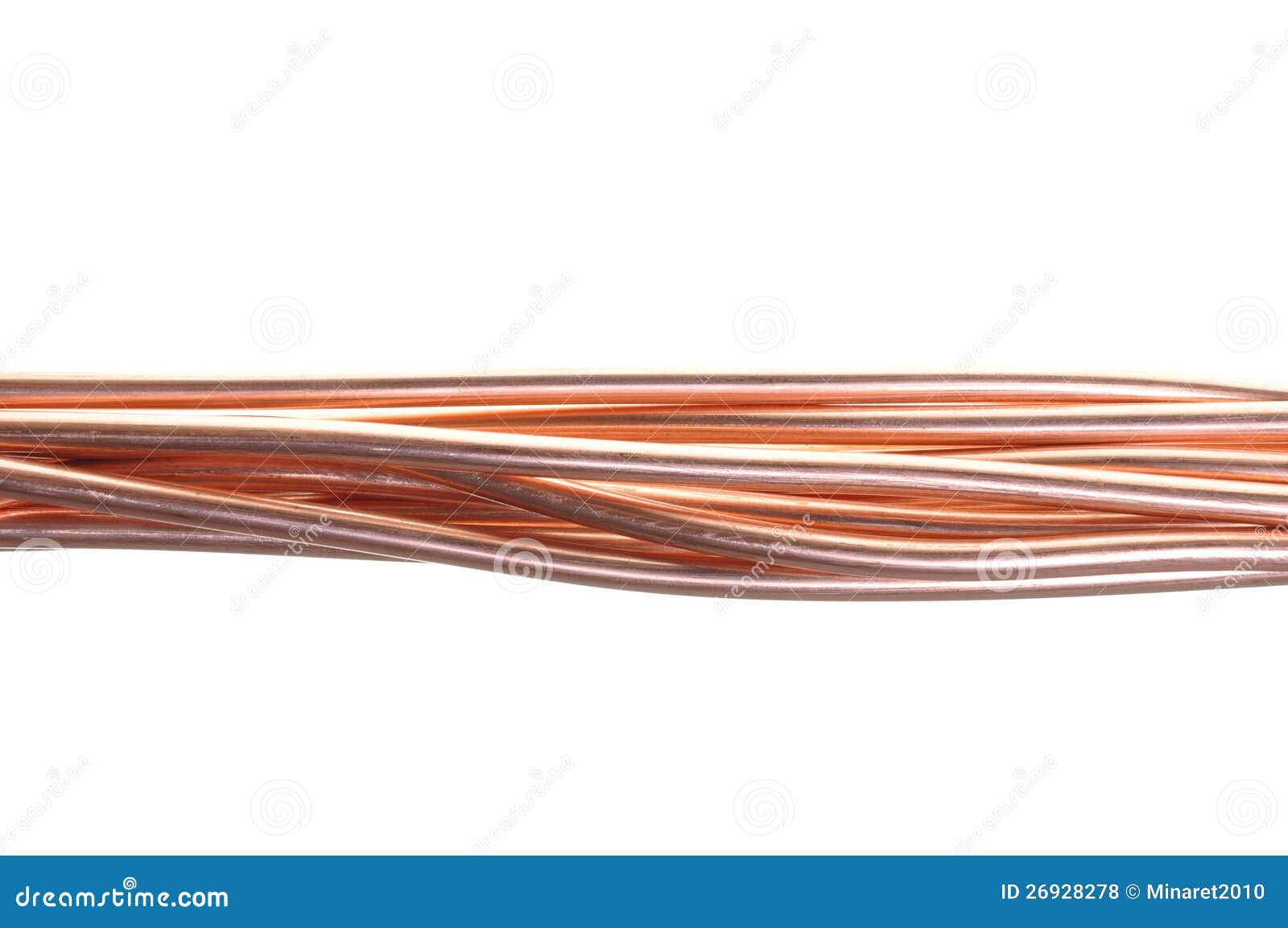 Line of copper wires stock photo. Image of extraordinary - 26928278