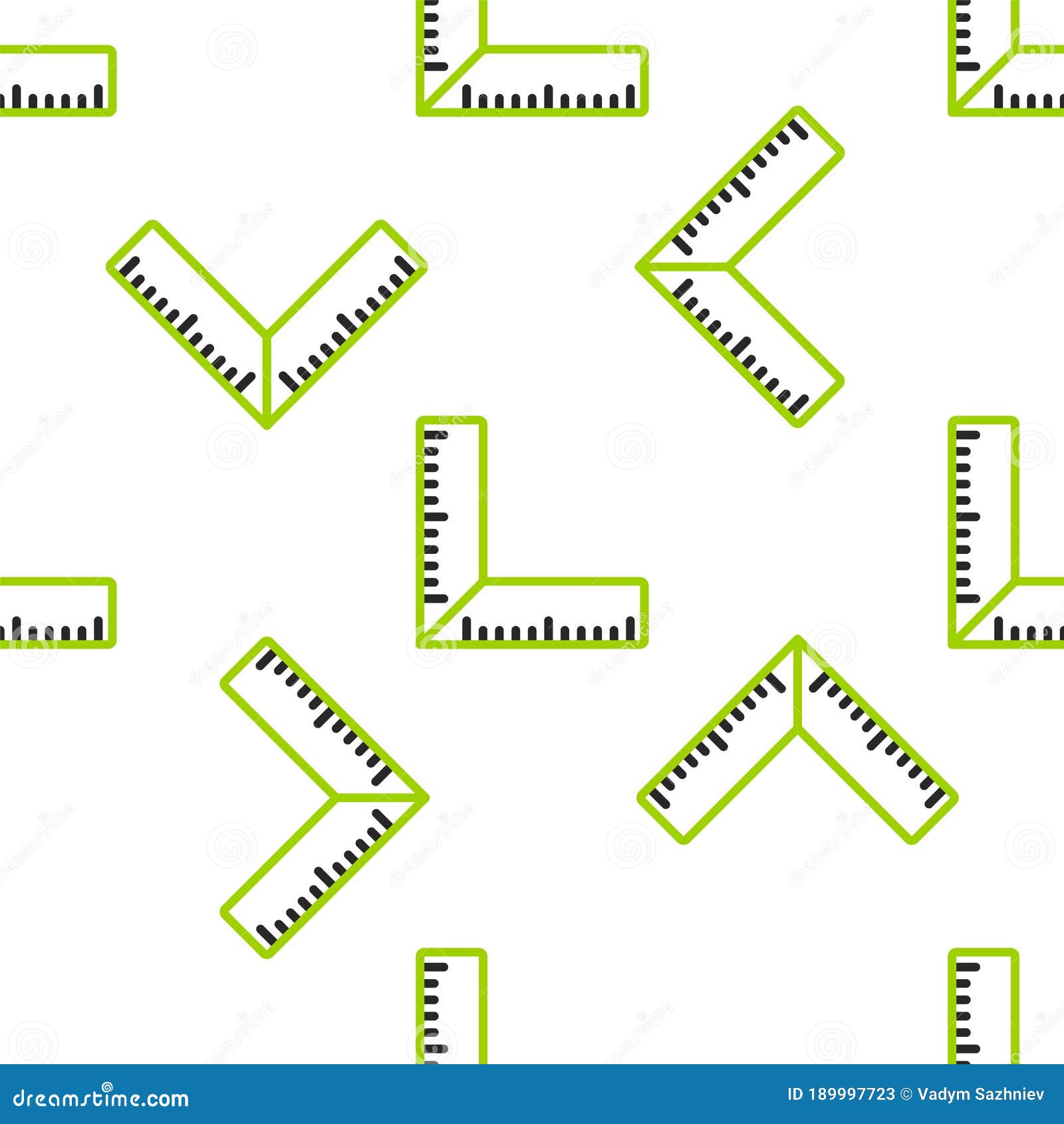 Line Corner Ruler Icon Isolated Seamless Pattern on White Background ...