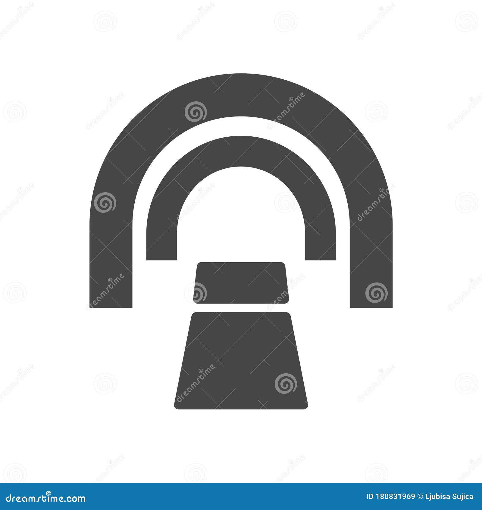 Line CT Scan Icon, CT Scanner Stock Vector - Illustration of blue ...