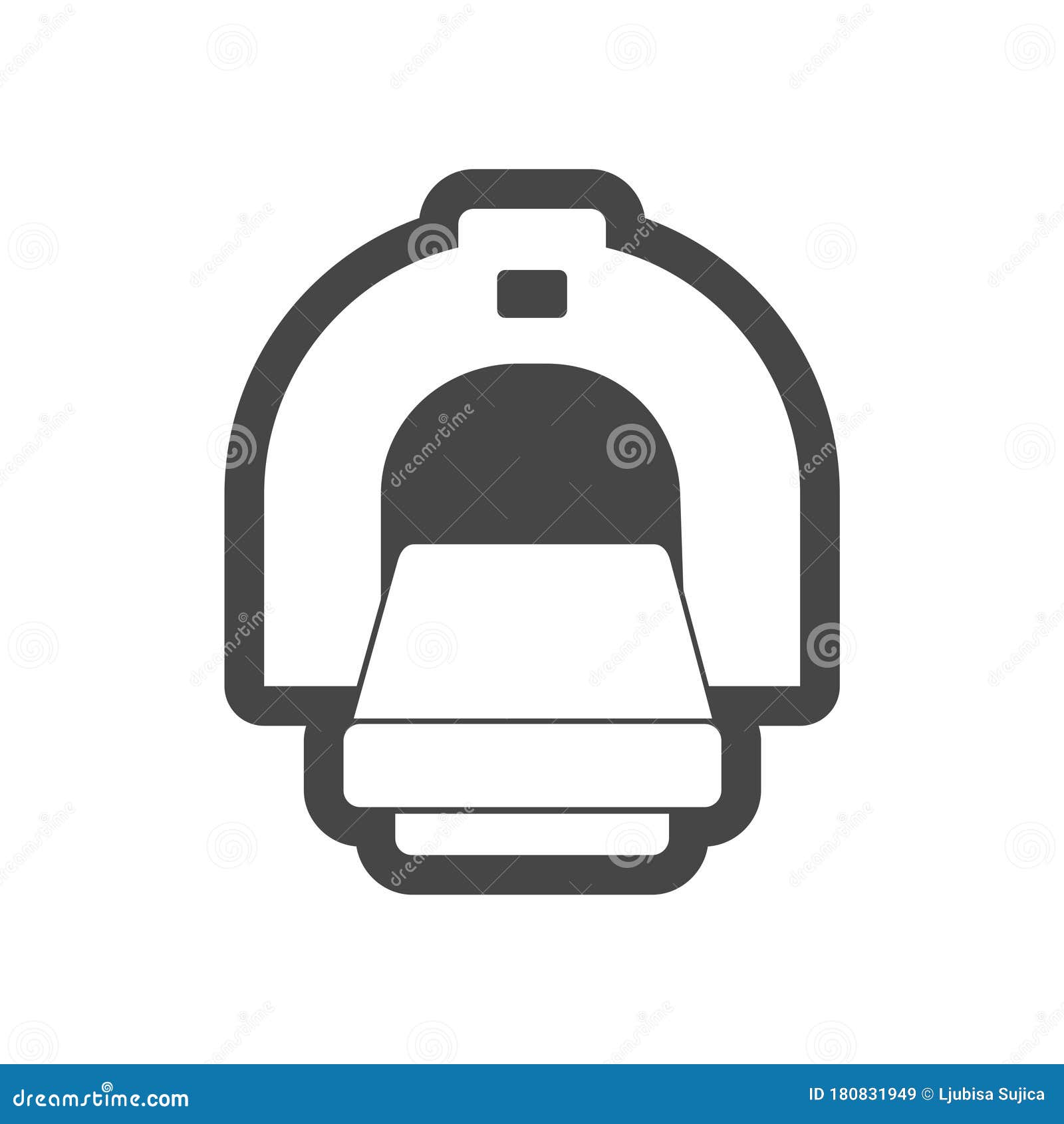 Line CT Scan Icon, CT Scanner Stock Vector - Illustration of ...