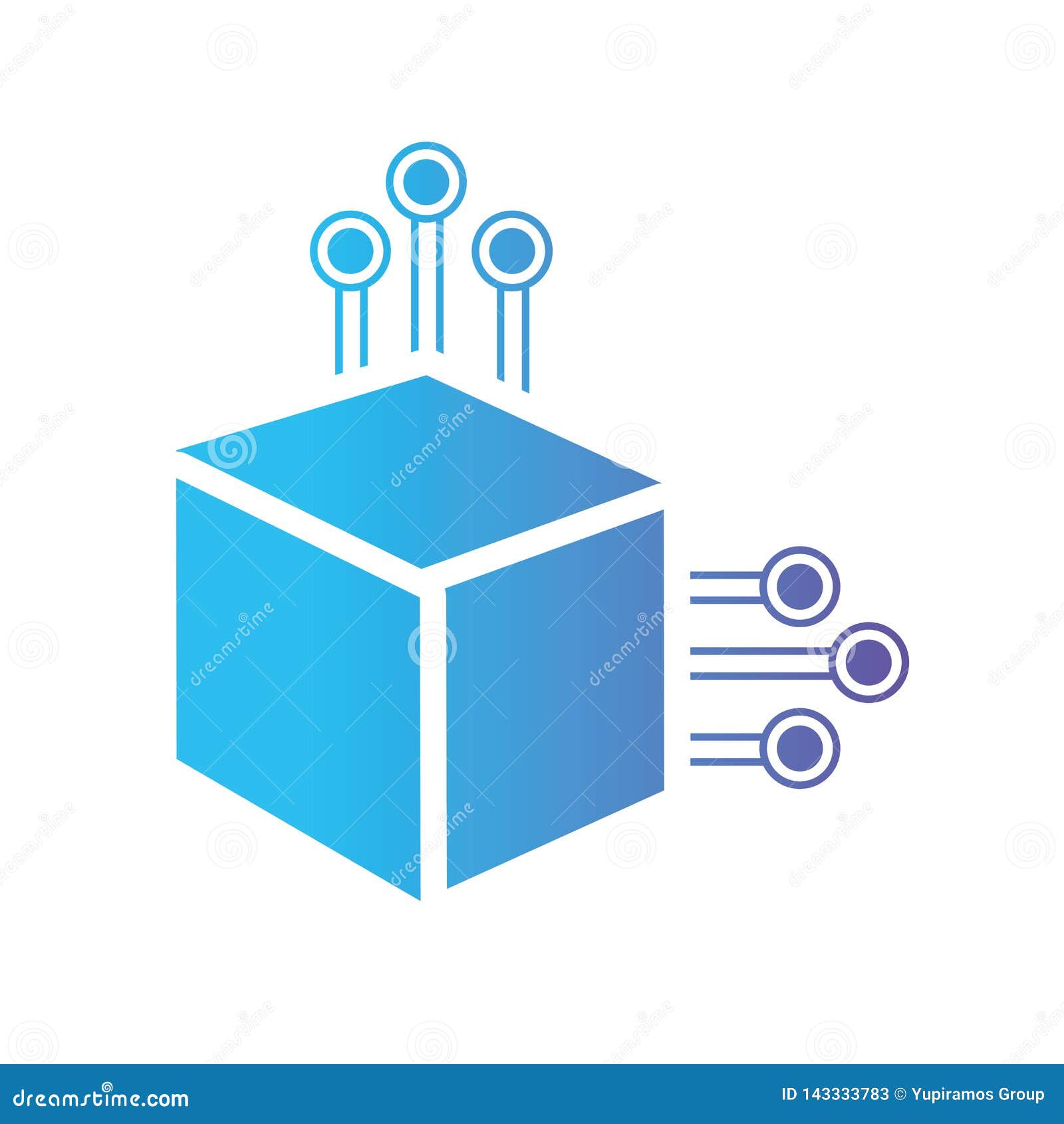 Cube Power Stock Illustration | CartoonDealer.com #10147009