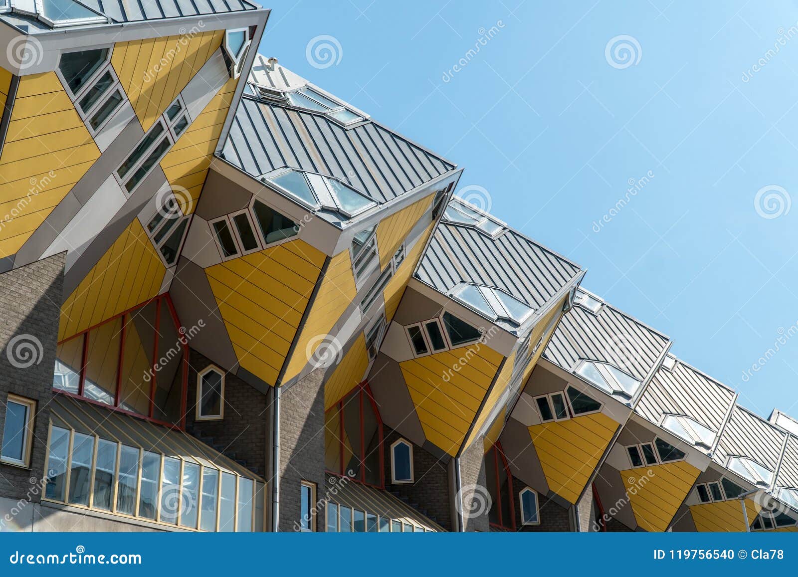 A Line of Cube Houses in Rotterdam Editorial Image - Image of ...