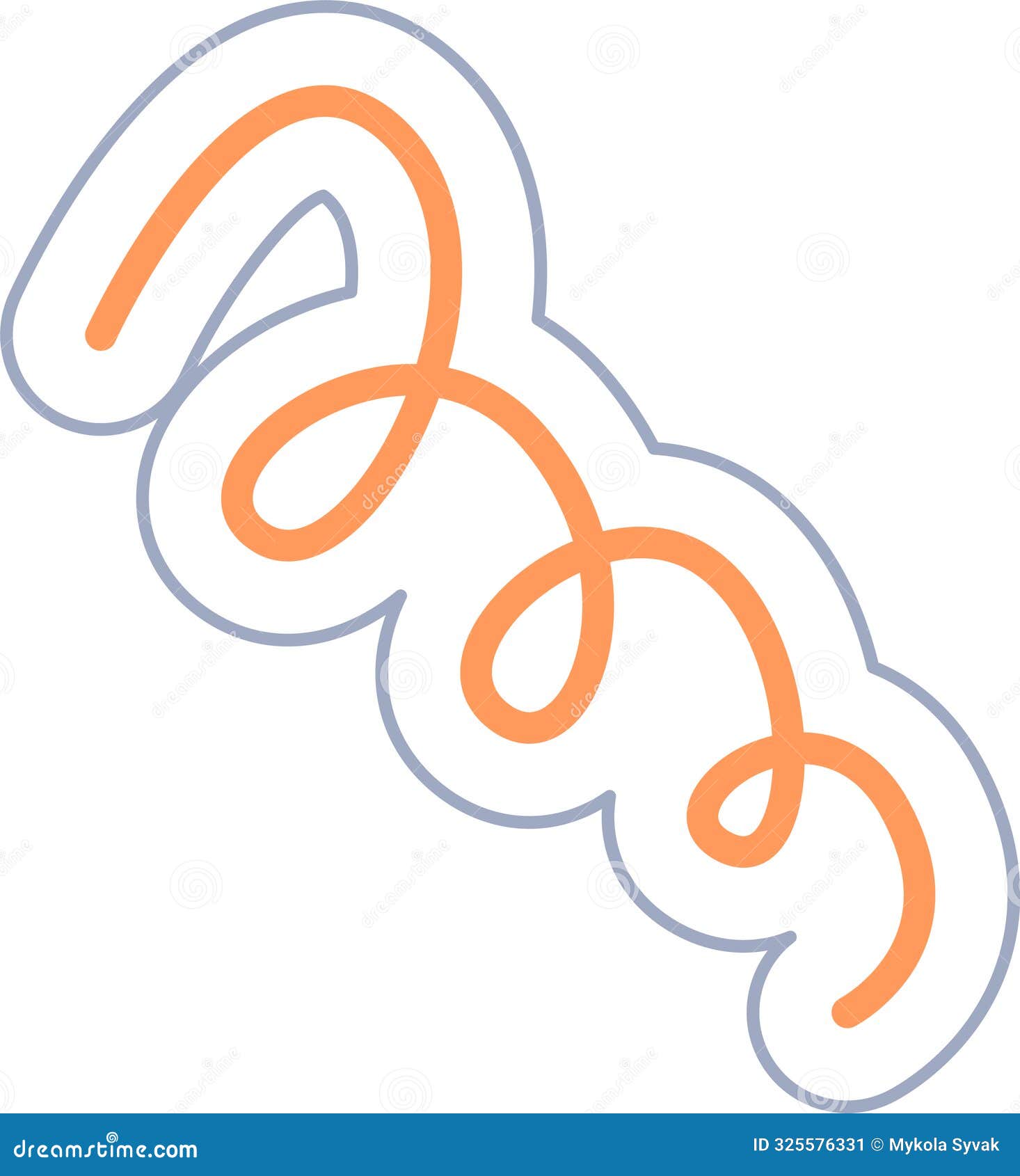 Line Curve Sticker stock illustration. Illustration of sticker - 325576331