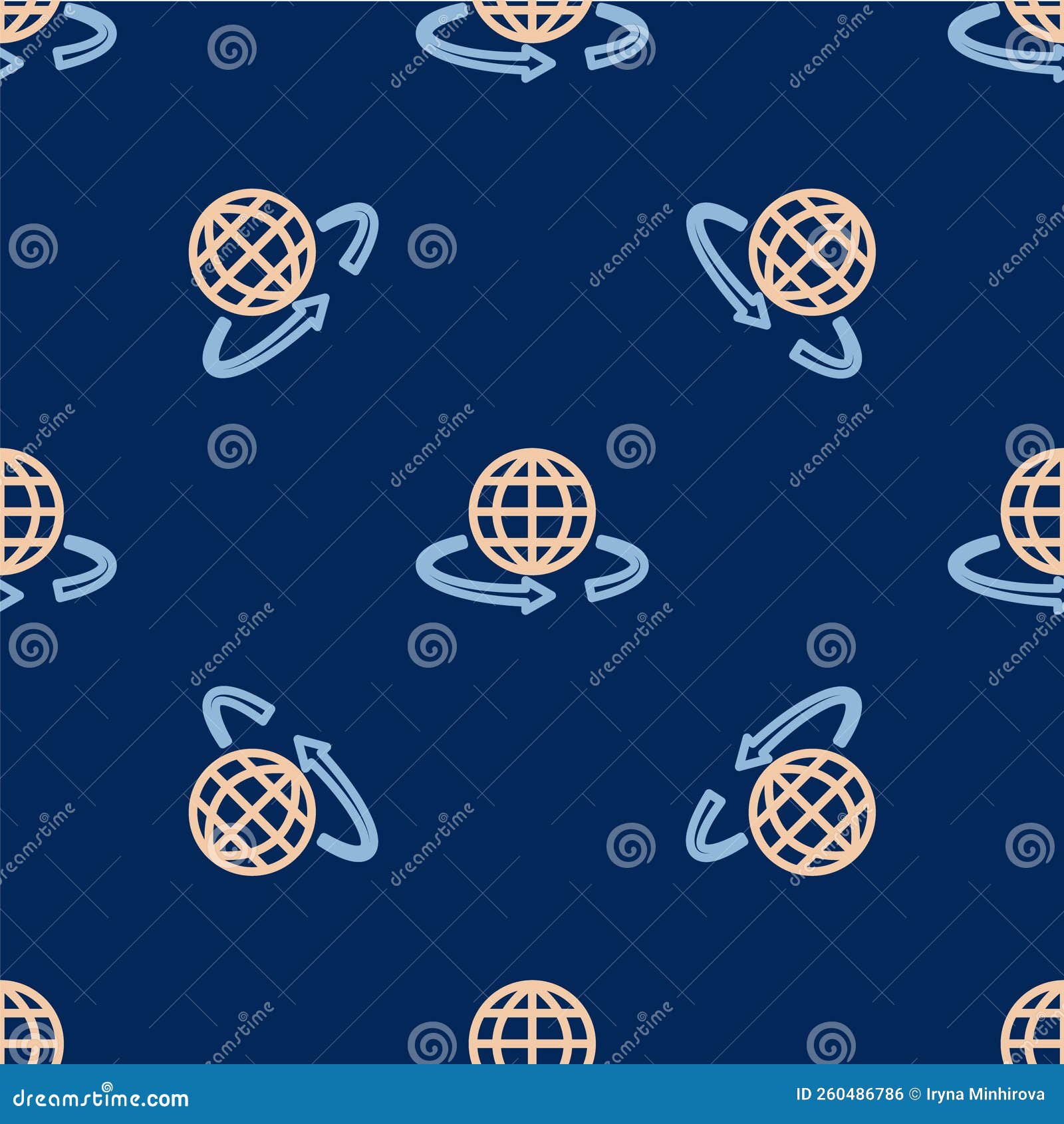 Line 3d Modeling Icon Isolated Seamless Pattern on Blue Background ...