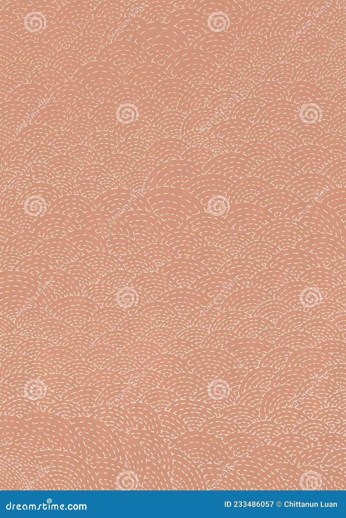 Line Dash Wave on Brown Background Illustration. Stock Image - Image of ...