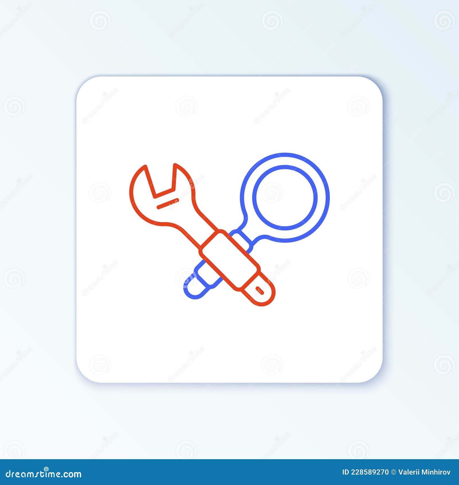 Line Debugging Icon Isolated On White Background Debugging Tool