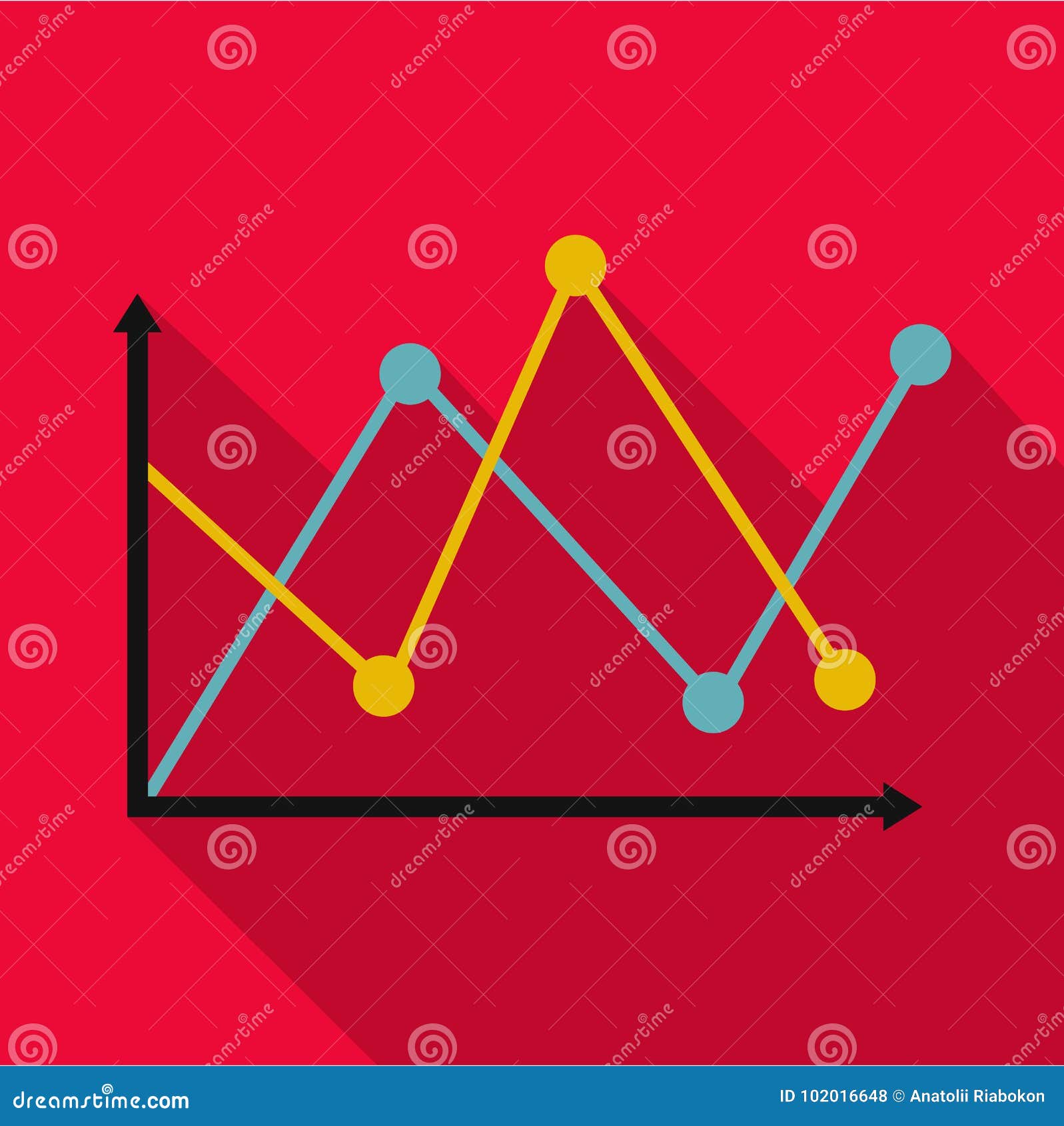Line Diagram Icon Vector Flat Stock Vector - Illustration of concept ...