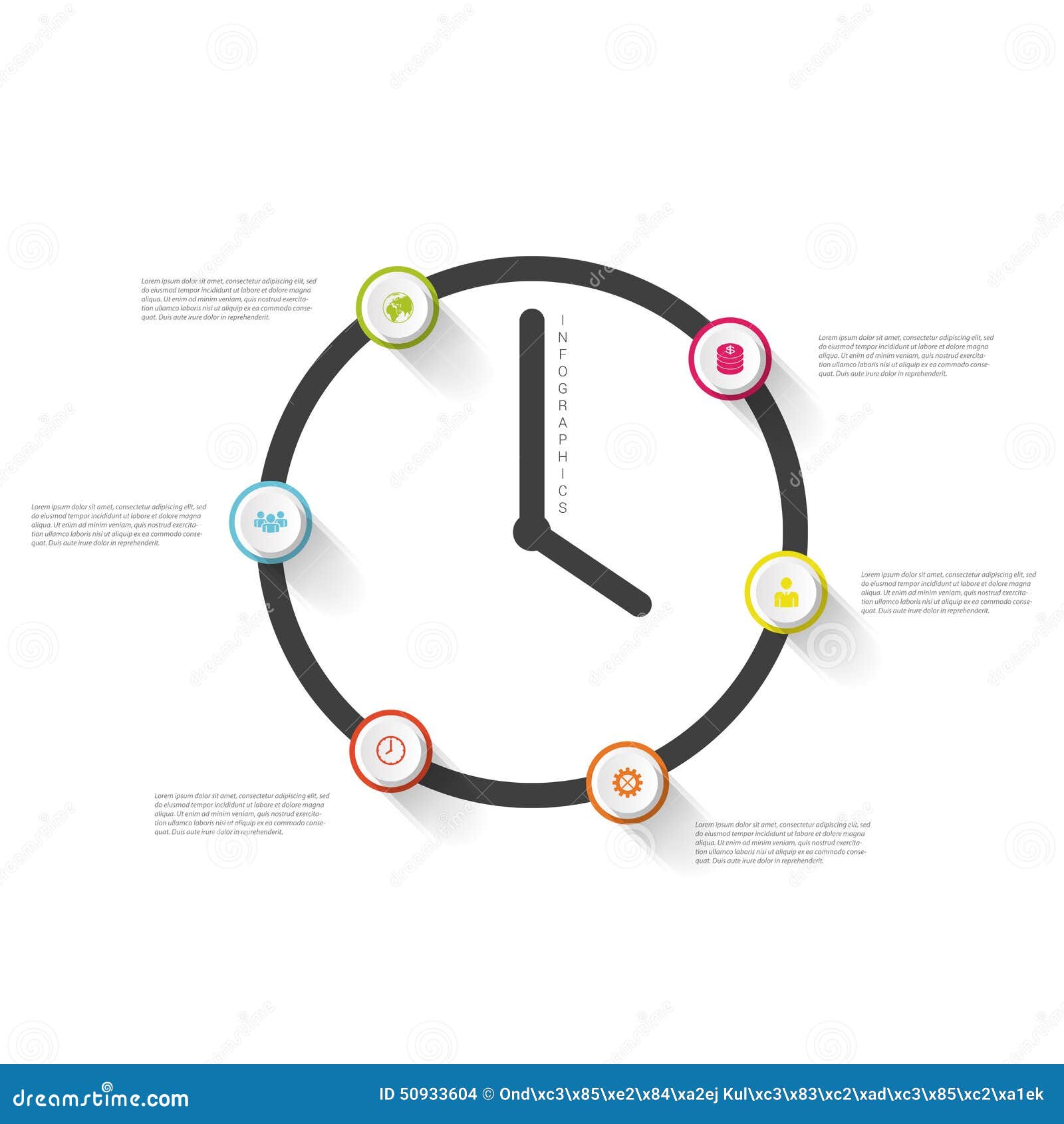 Line Diagram Template Vector. Business Stock Vector - Illustration of ...