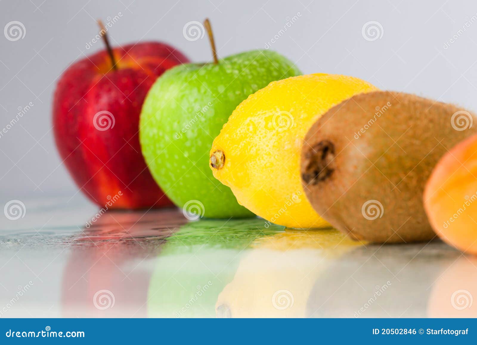 Line of different fruits stock photo. Image of healthy - 20502846