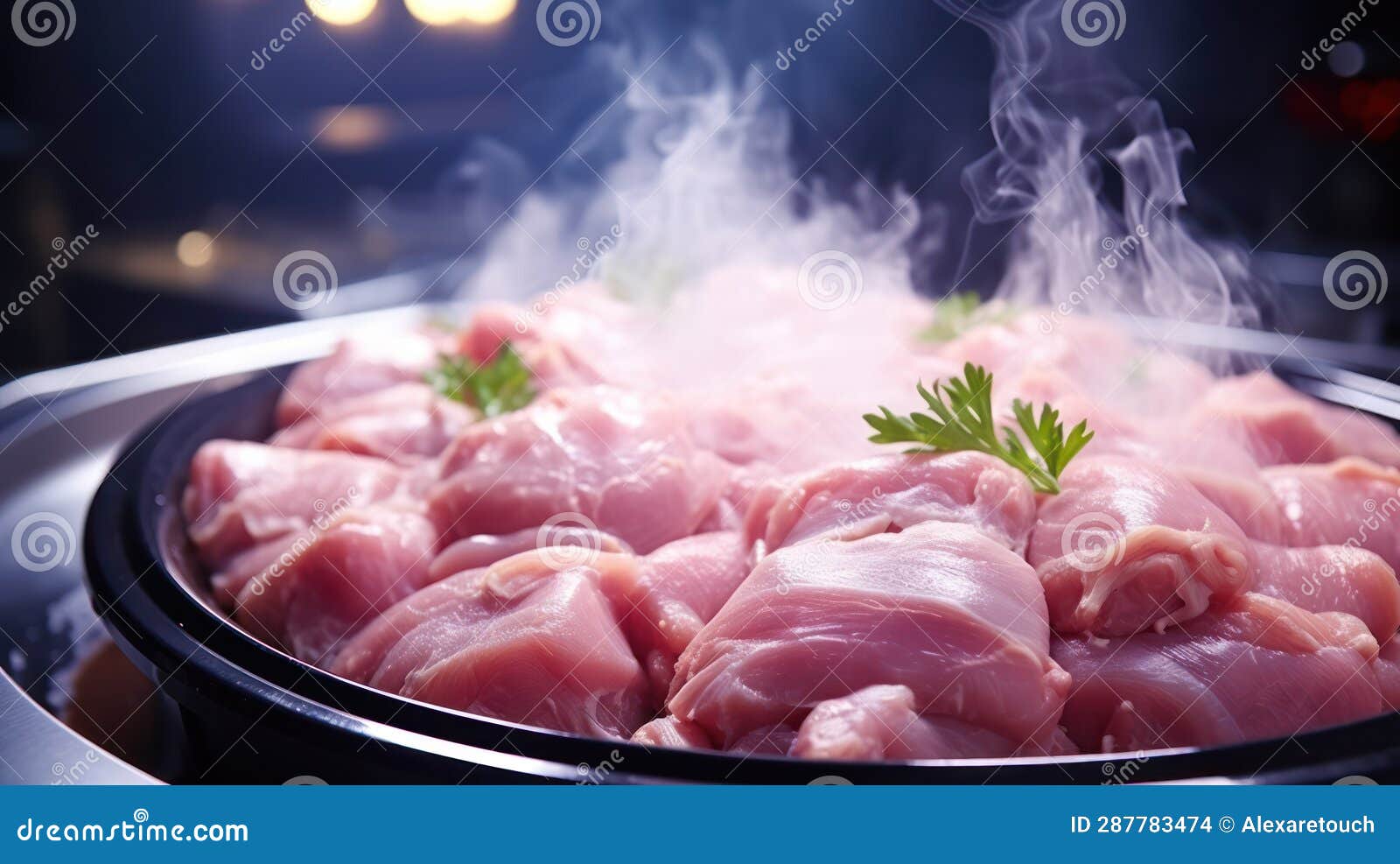 Line for Distribution and Packaging of Meat Products at a Meat ...