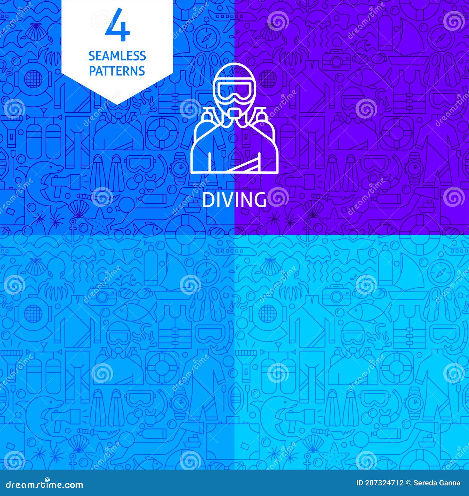 Line Diving Patterns stock photo. Image of pattern, tube - 207324712