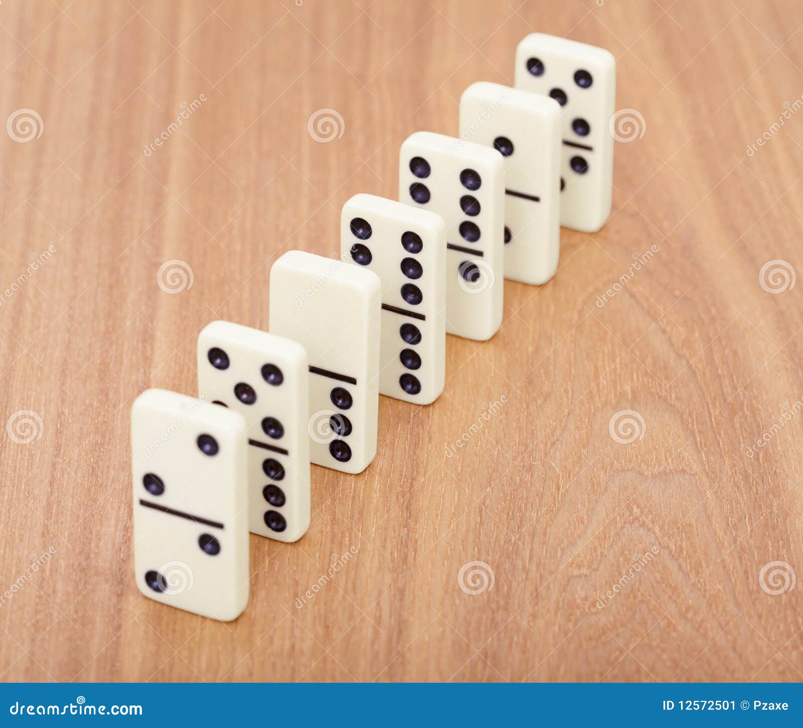 A line from dominoes stock image. Image of relationship - 12572501