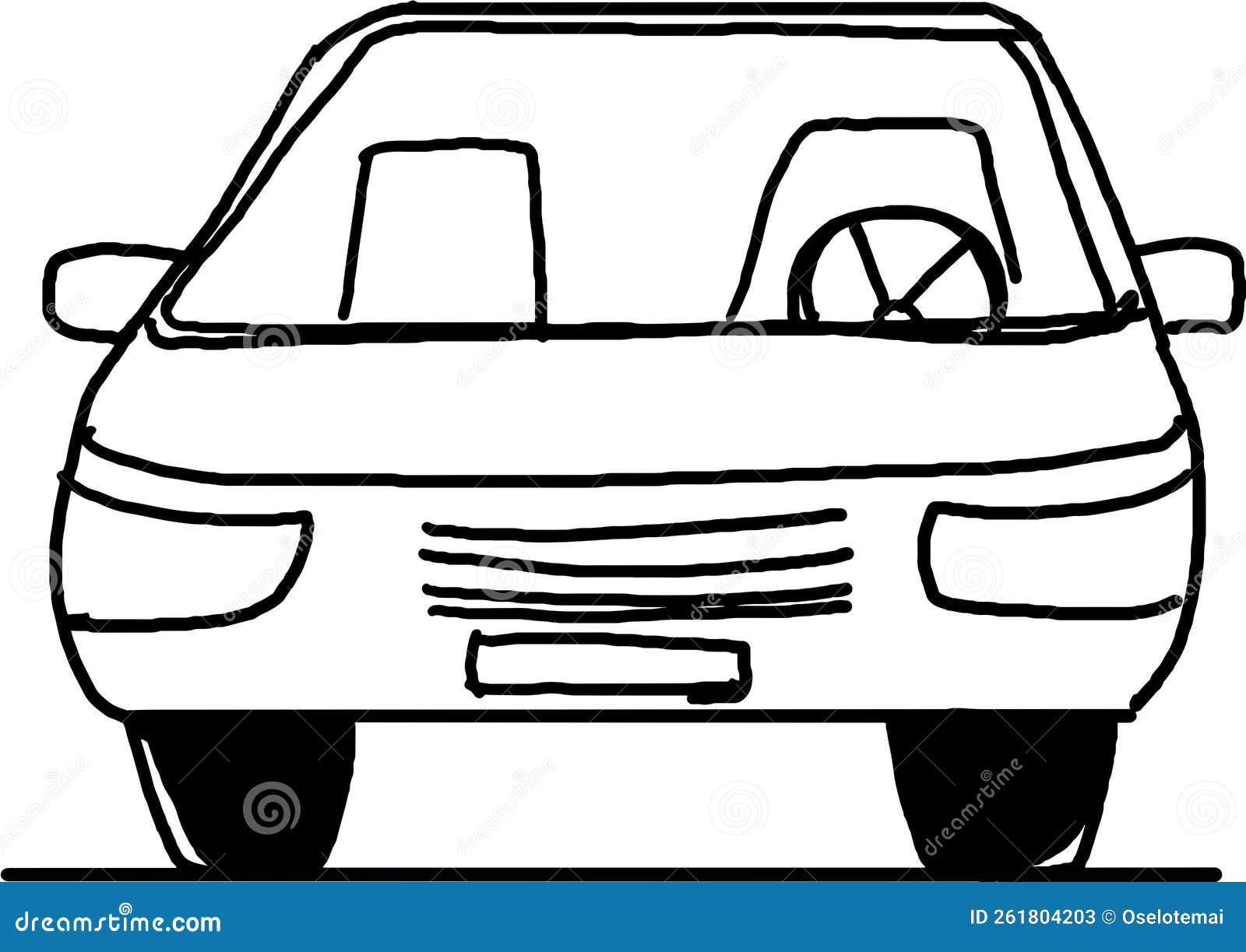 Line Drawing Car Icon,driving and Traffic Stock Vector - Illustration ...