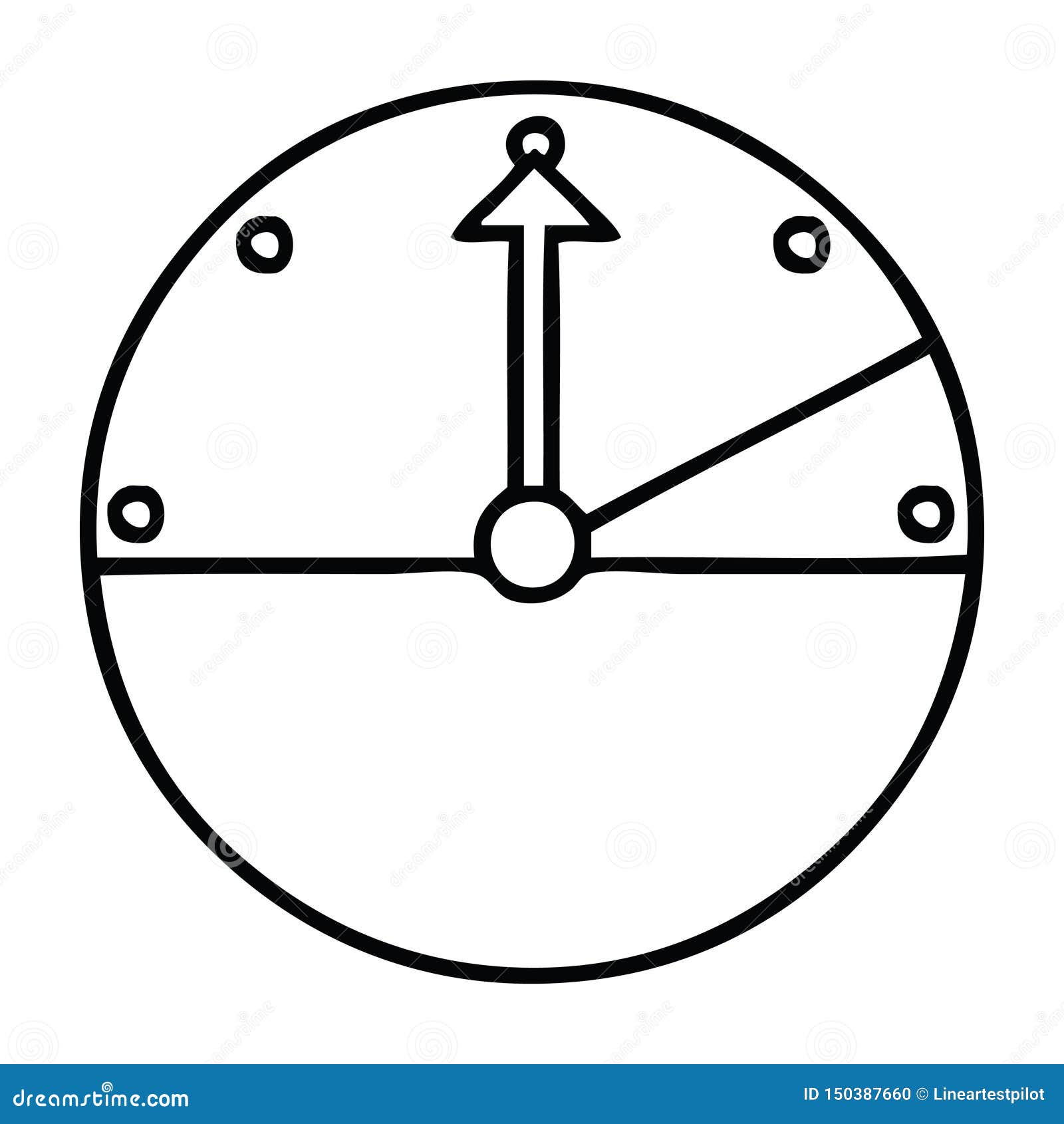 Cartoon Car Speedometer Vector Drawing Isolated Speed Reading In Miles ...