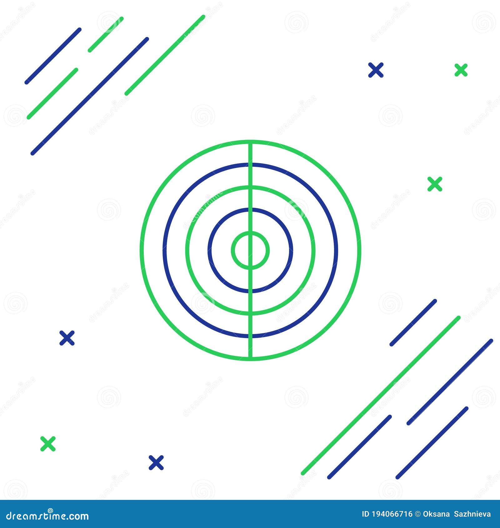 Line Earth Structure Icon Isolated on White Background. Geophysics ...