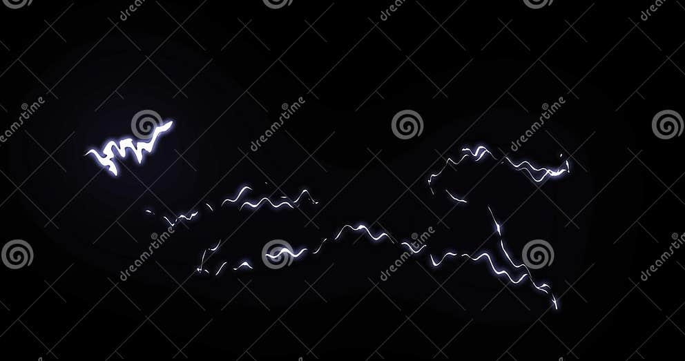 Line Elements with Glow Effect. Realistic Lightning. Stock Illustration ...