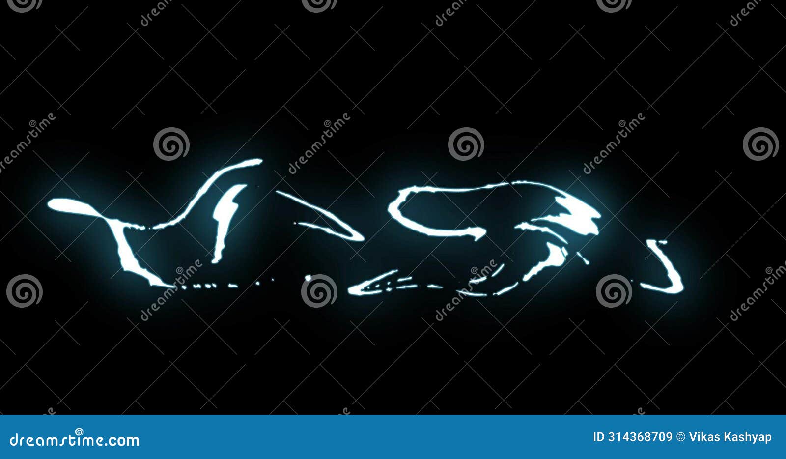 Line Elements with Glow Effect. Realistic Lightning. Stock Illustration ...