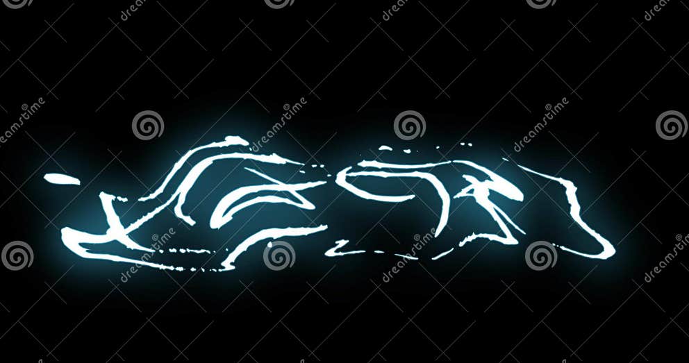 Line Elements with Glow Effect. Realistic Lightning. Stock Illustration ...