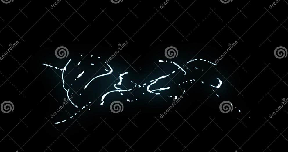 Line Elements with Glow Effect. Realistic Lightning. Stock Illustration ...