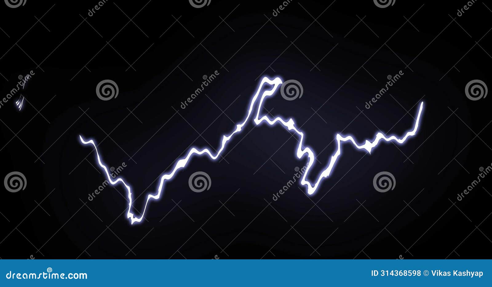 Line Elements with Glow Effect. Realistic Lightning. Stock Illustration ...