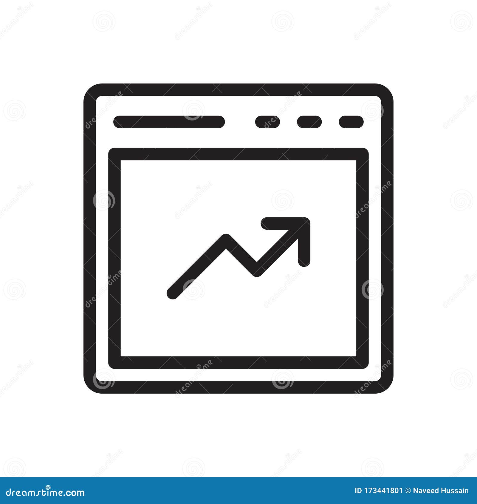 Web Page Vector Thin Line Icon Stock Illustration - Illustration of ...