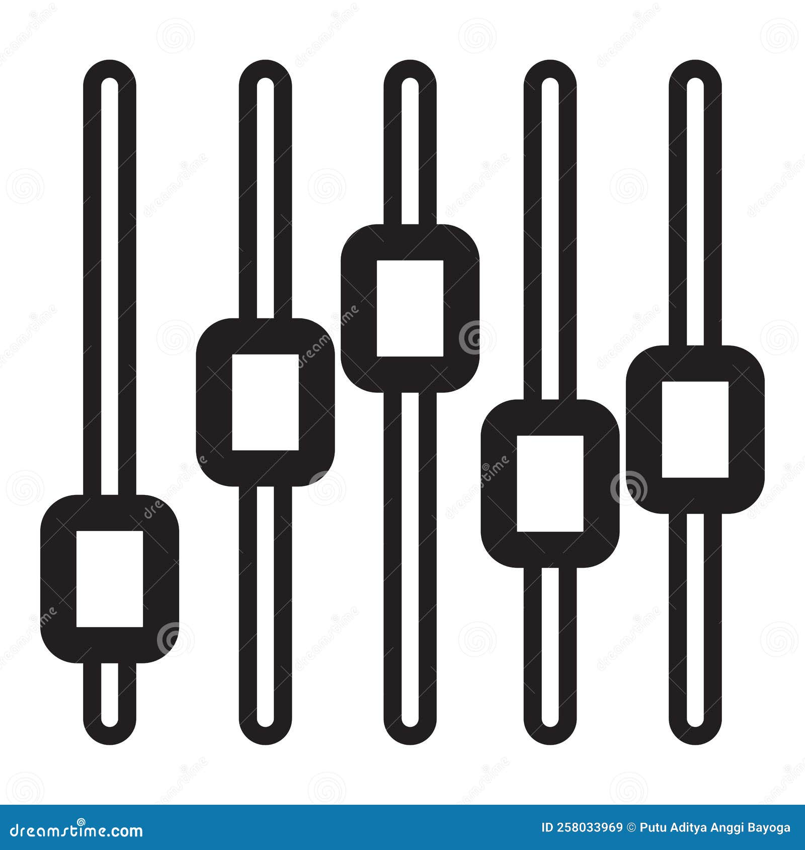 Line equalizer stock vector. Illustration of simple - 258033969