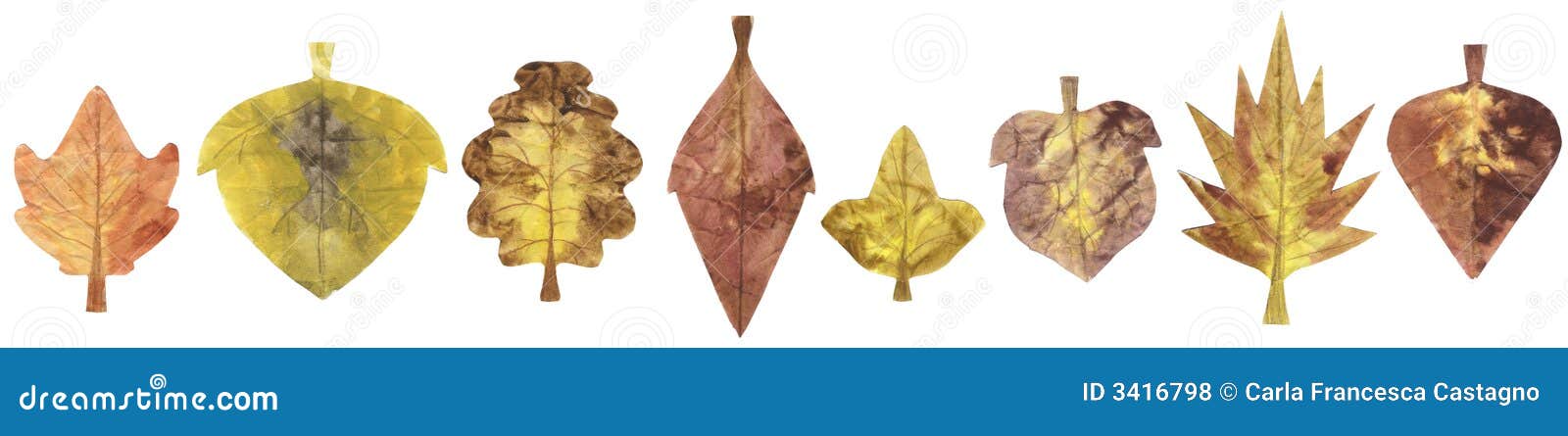 Line of fake leaves stock illustration. Illustration of background ...