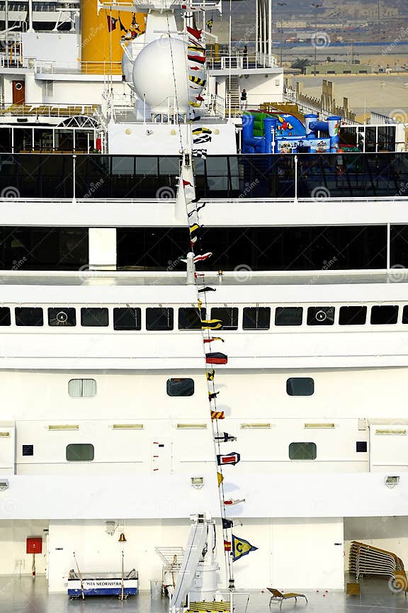 Line of Flags editorial stock photo. Image of white, liner - 87744178