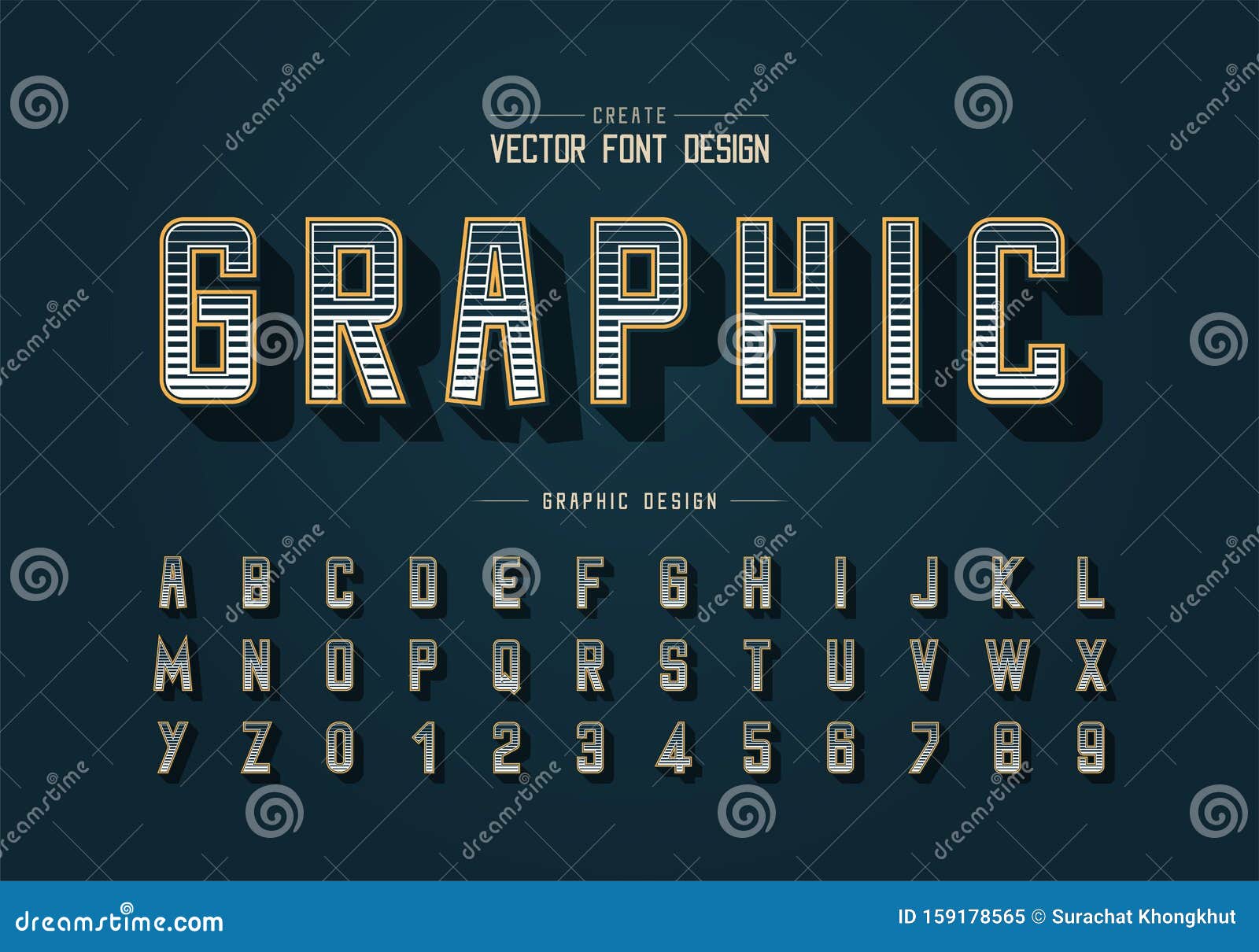 Line Font and Alphabet Vector, Digital Typeface and Letter Number ...