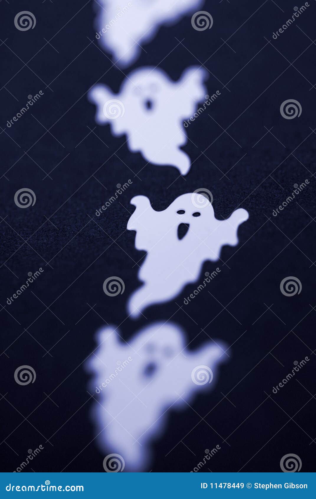 Line of ghosts stock image. Image of white, favor, spooky - 11478449