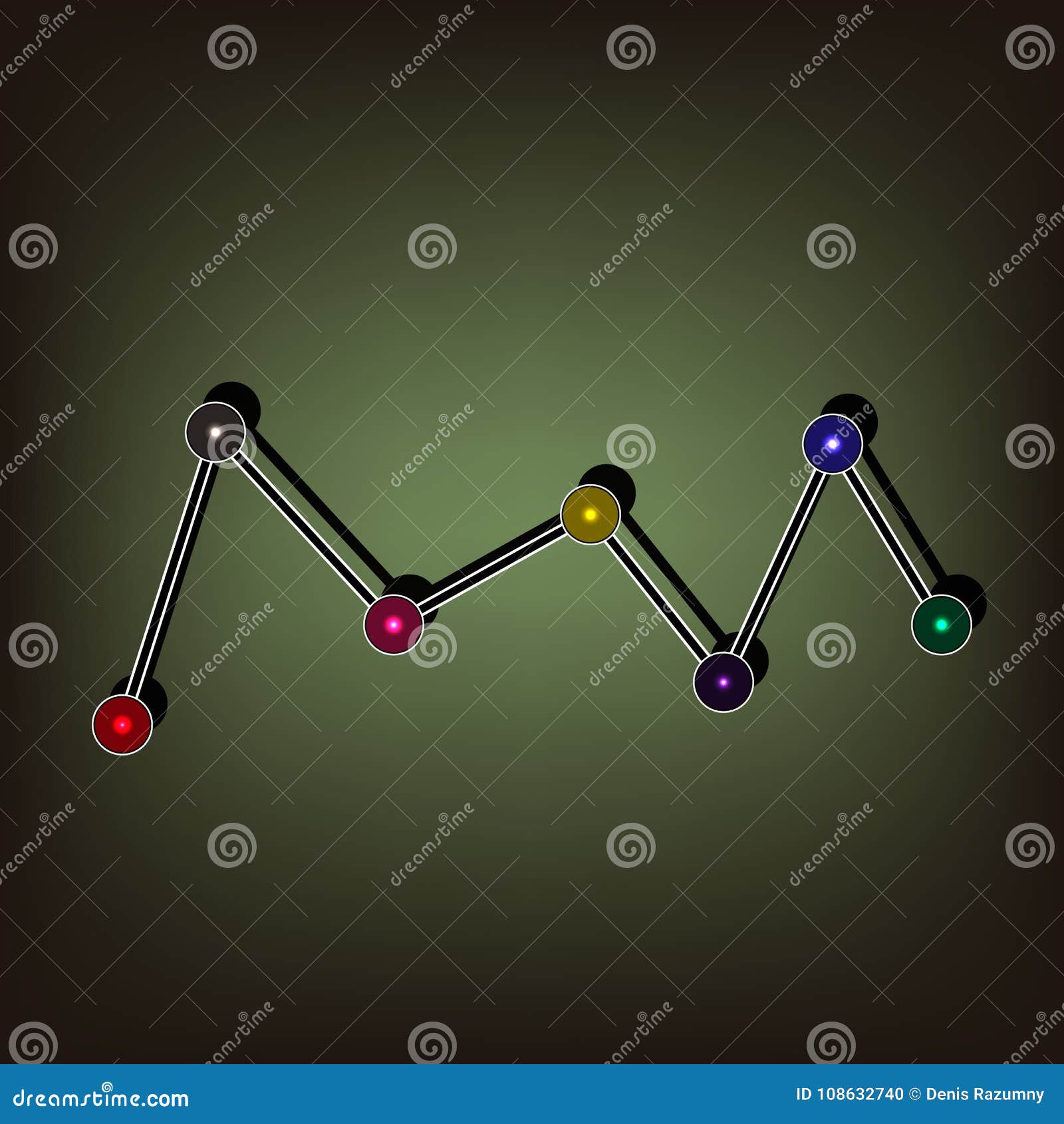 Line Graph for Business Presentation Background. Stock Illustration ...
