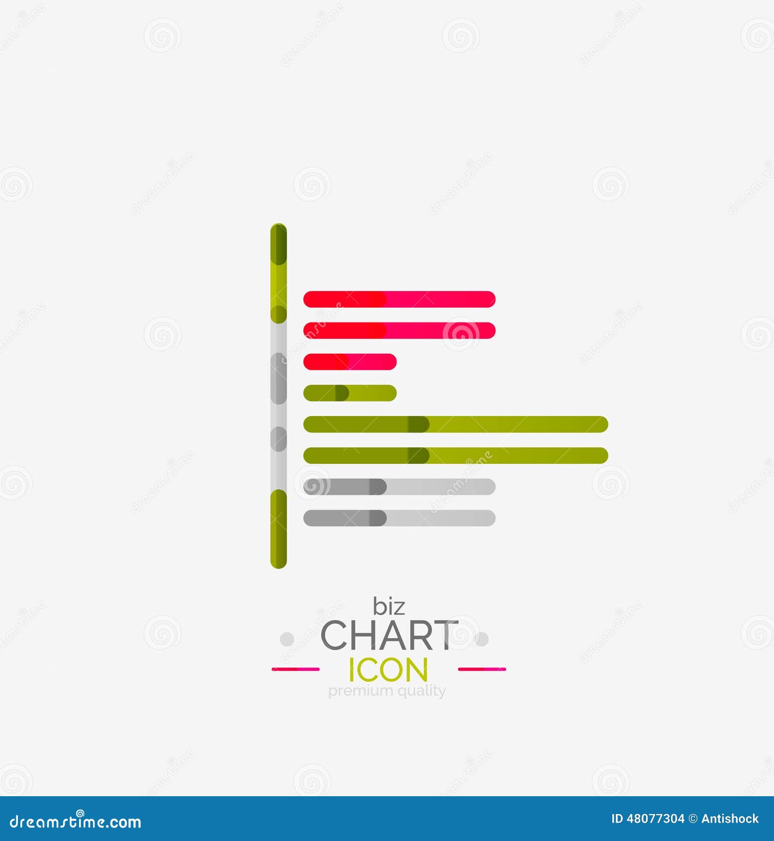 Line graph, chart icon stock vector. Illustration of concept - 48077304
