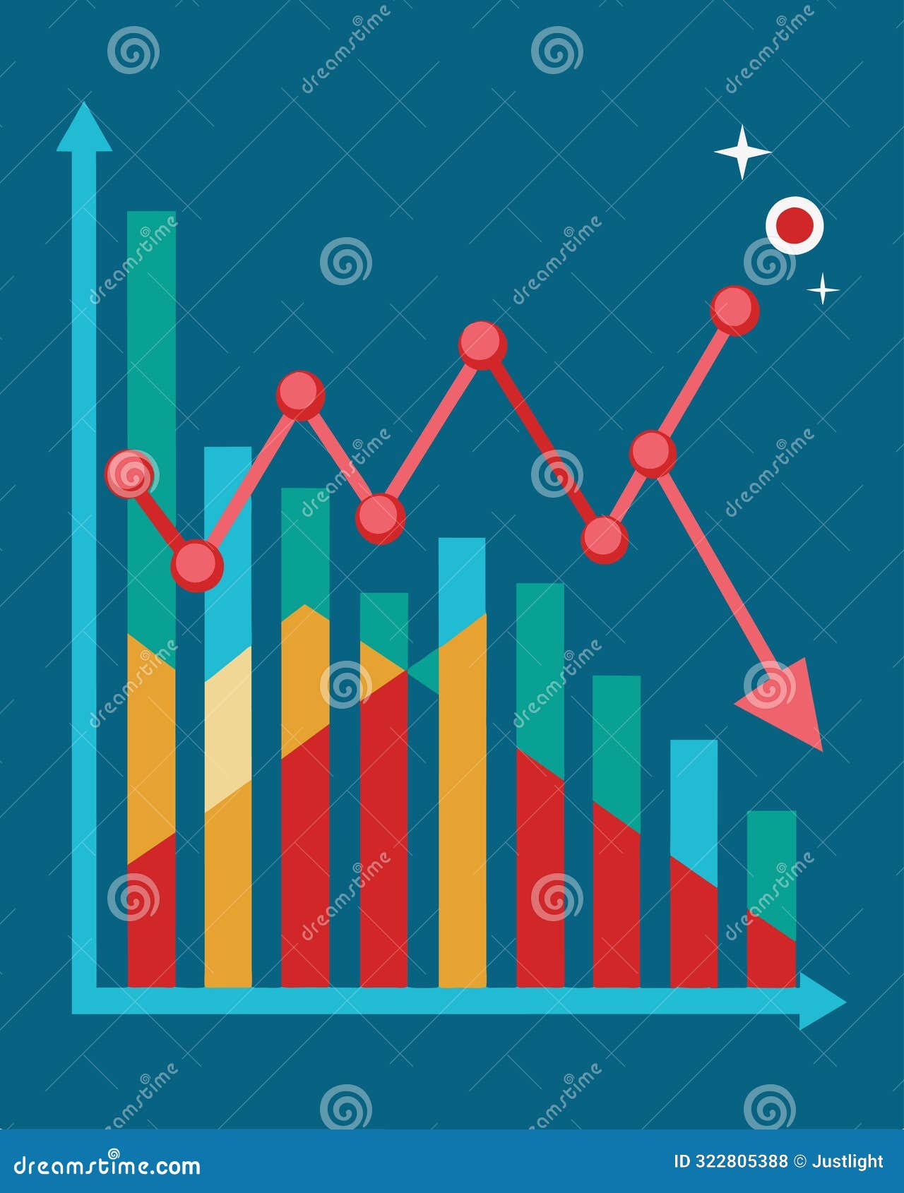 A Line Graph Reflecting the Negative Effects of a Recession on Business ...