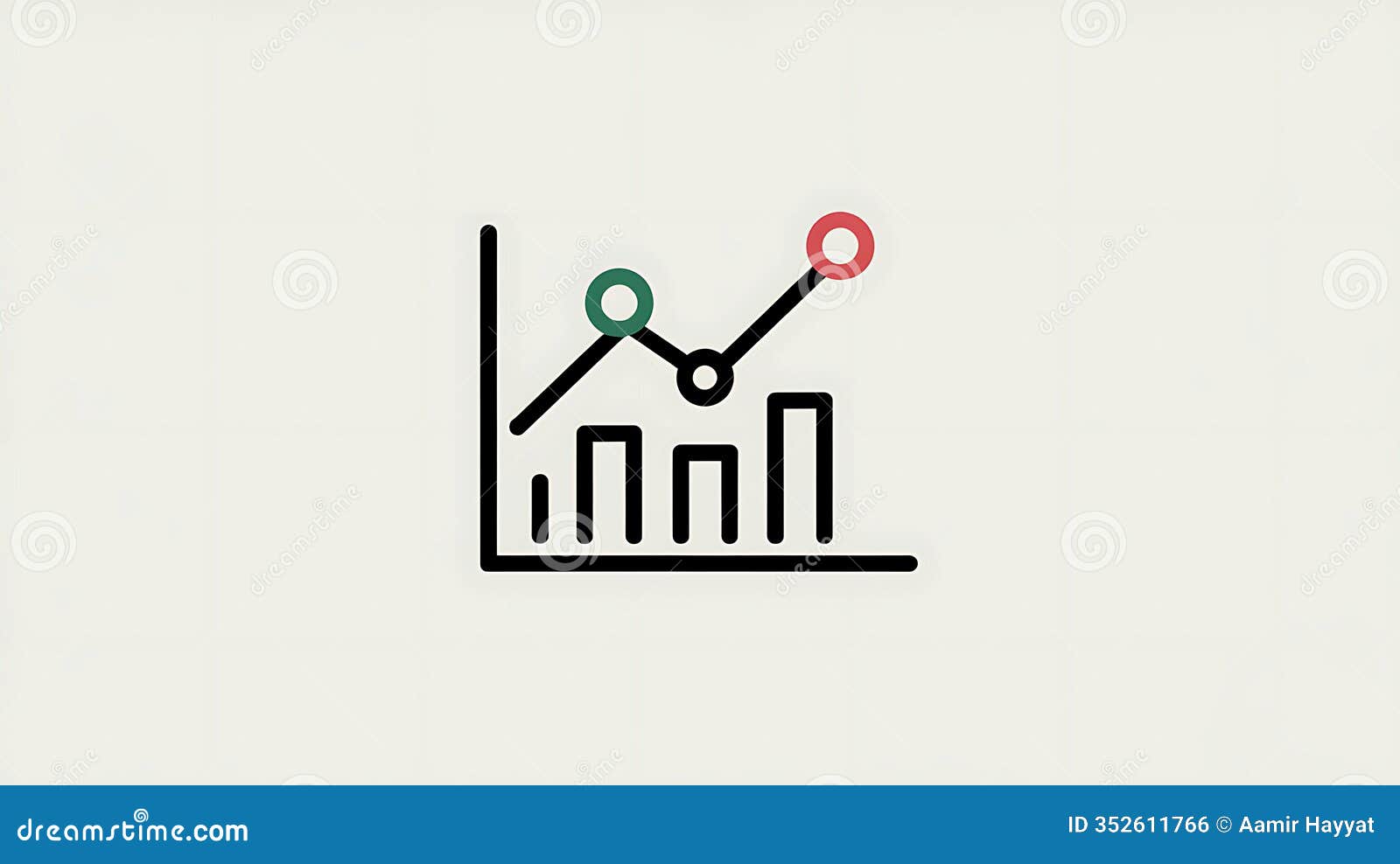 Financial Growth Chart Upward Trend, Progress, Data Visualization ...