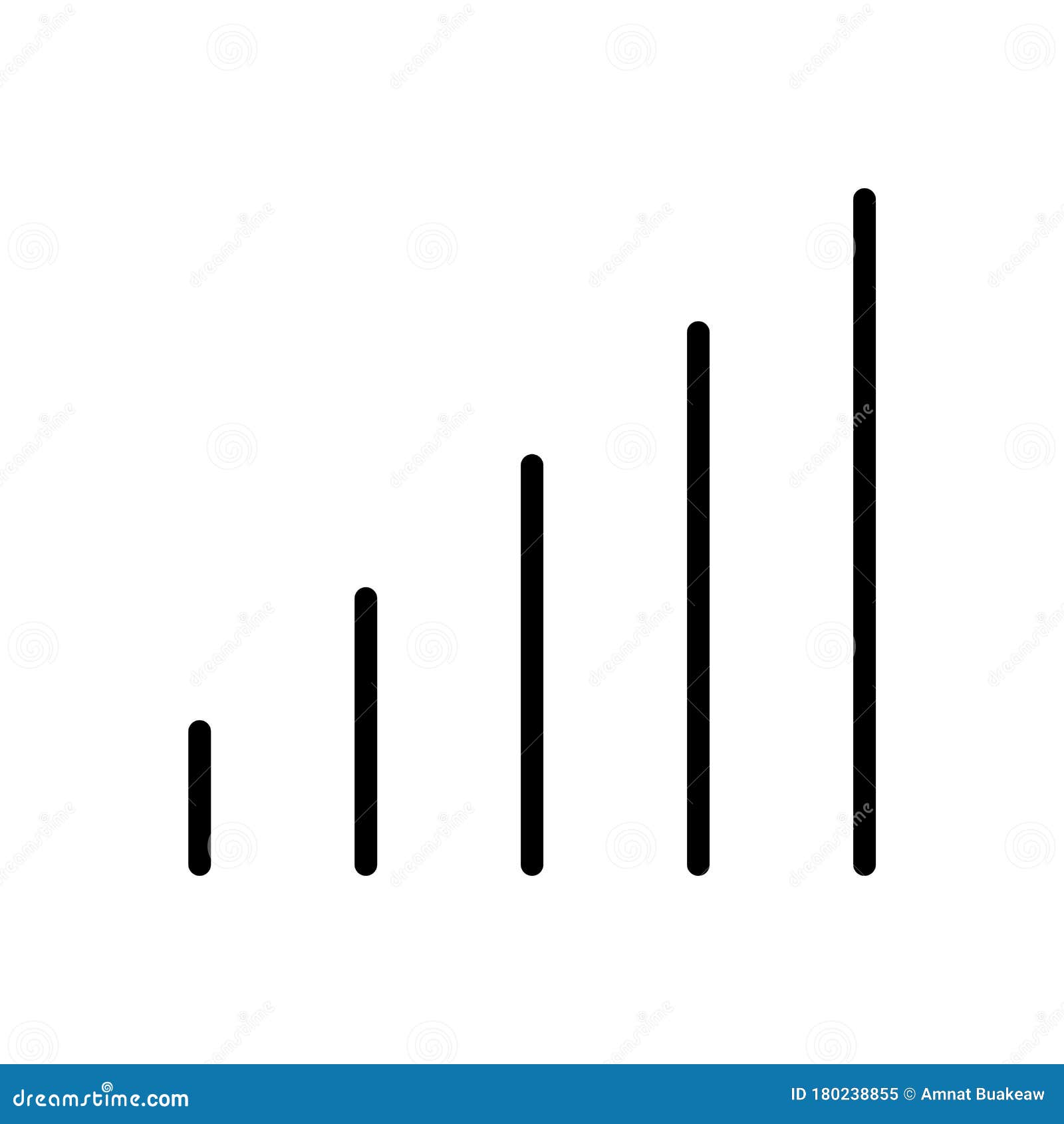 Line Graph Symbol for Icon, Simple Line Bar Chart, Icon Signal for Data ...