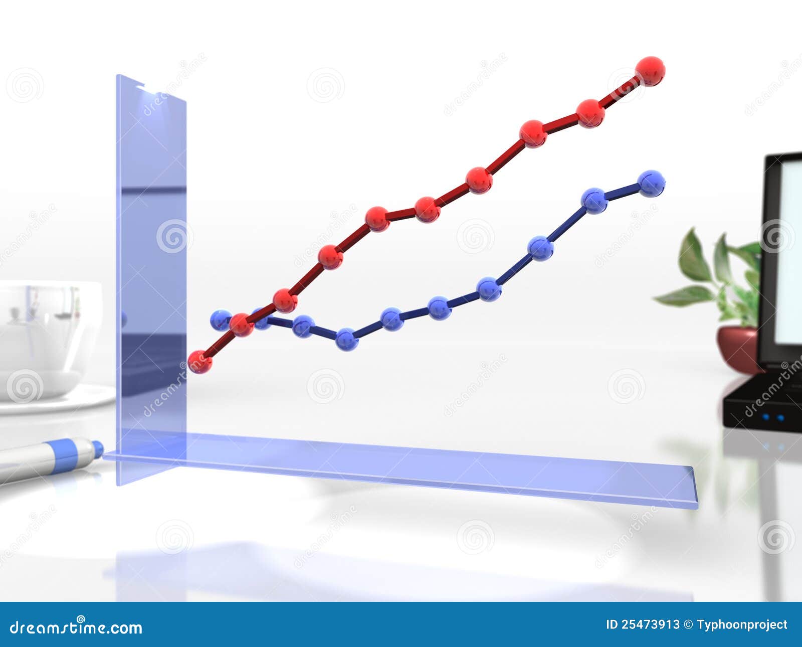 Expectations With Bar Graph On White Royalty-Free Stock Image ...
