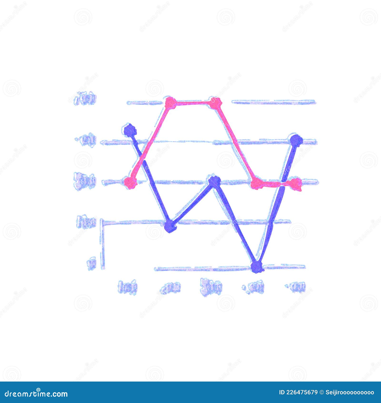Line graph stock illustration. Illustration of analysis - 226475679