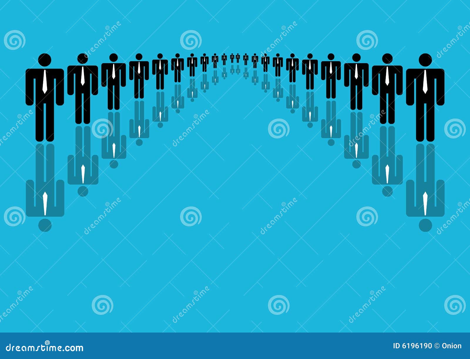 Line of Graphic Businessmen Stock Illustration - Illustration of ...